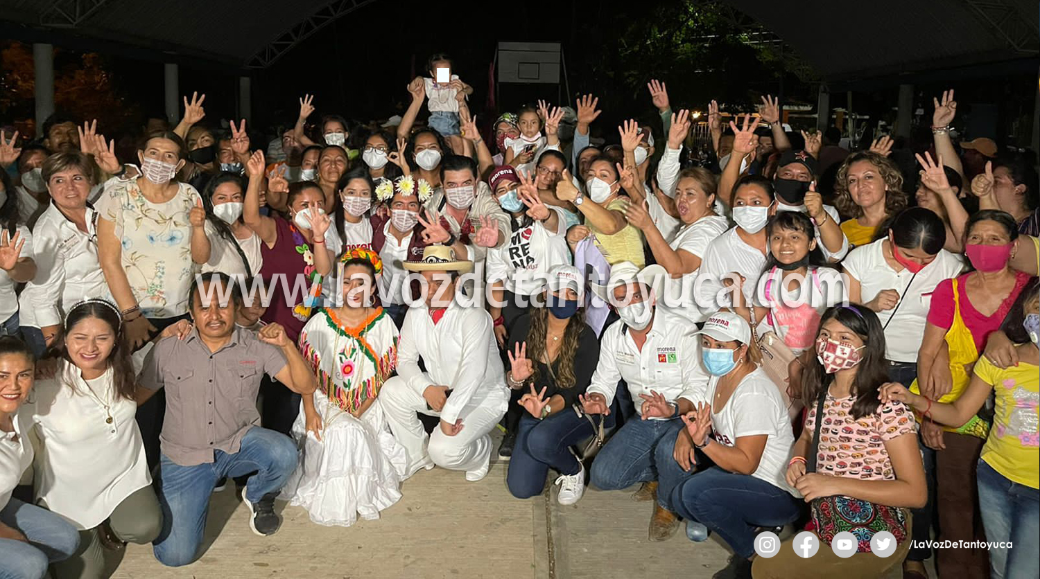 Contundente apoyo para el proyecto Chago Salazar, todo indica que Tantoyuca cambiará de color ...